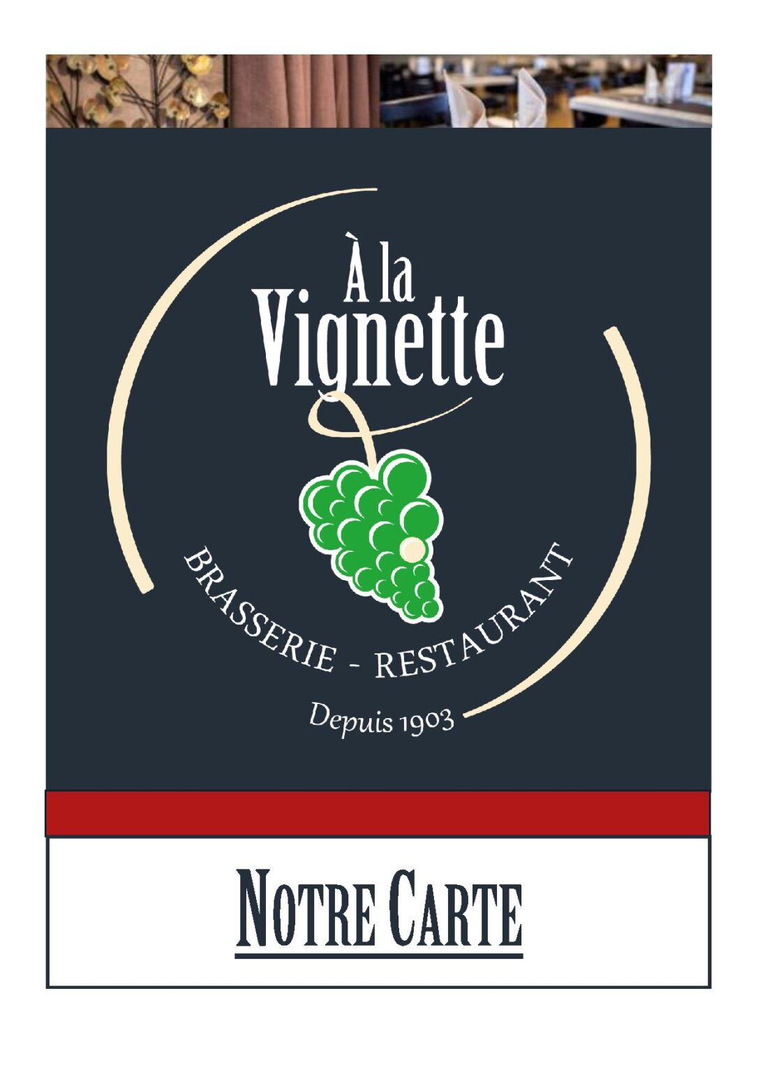 Carte | RESTAURANT A la vignette